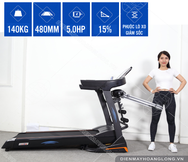 Máy chạy bộ điện Goodfor G674 | Điện Máy Hoàng Long